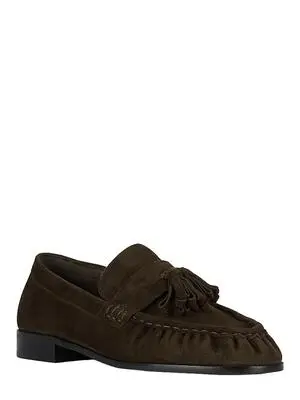 Jeffrey Campbell Suede Tassel Loafers - Brown Suede