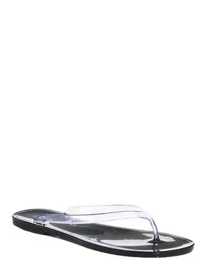 Aqua Clara Flip Flops Black Multi