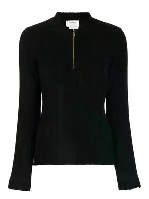 ONEFIFTEEN Ribbed Fine Knit Jumper - Black