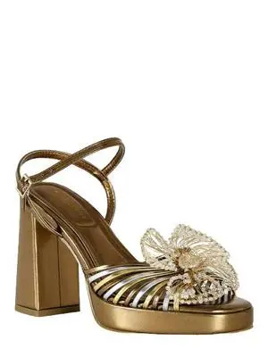 AZALEA WANG Seraphina Platform Sandal - Bronze