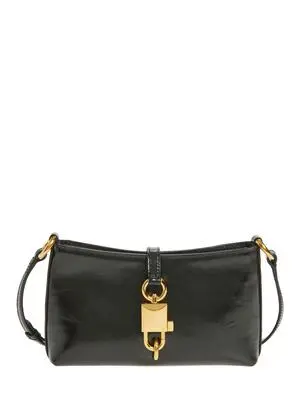 Dolce & Gabbana Sicilian Street Lock Leather Shoulder Bag - 80999 Nero
