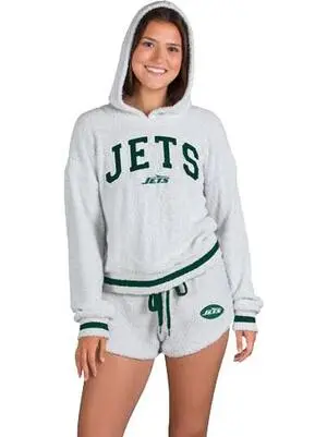CONCEPTS SPORT New York Jets Hoodie And Shorts Set - Gray