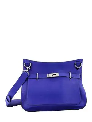 HERMES Jypsiere Bag Clemence 34 - Bleu Electrique