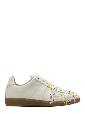 MAISON MARGIELA Replica Paint Splatter Sneakers - Neutrals