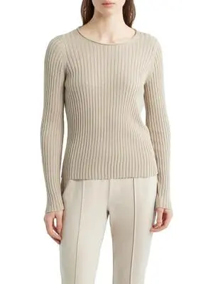 EILEEN FISHER Ribbed Knit Sweater