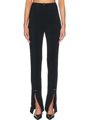MUGLER Straight Leg Pant - Black