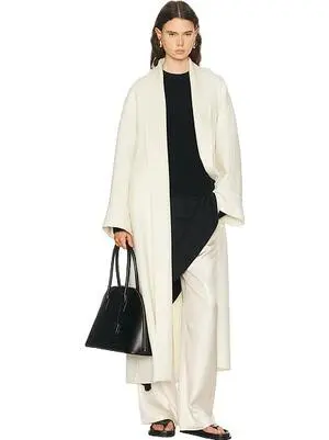 Nour Hammour Sima Wool Coat - Chantilly