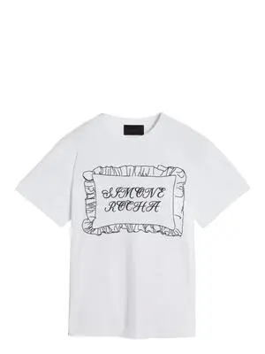 Simone Rocha Pillowcase-print T-shirt - White