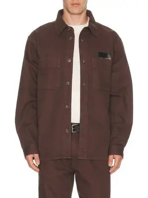 PALMES Course Overshirt - Brown