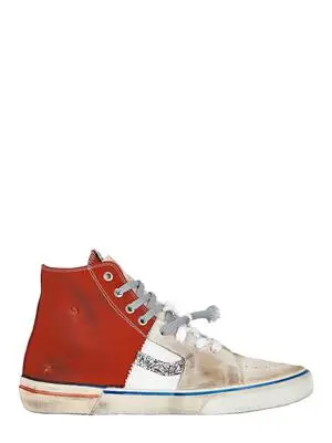 PAUL EASTERLIN Caly Star Sneakers - Off White & Red
