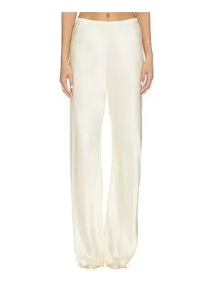 EAVES Loretta Silk Pants - Ivory