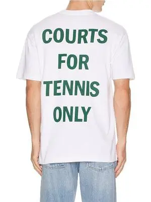 OYSTER Tennis Only T-shirt - White