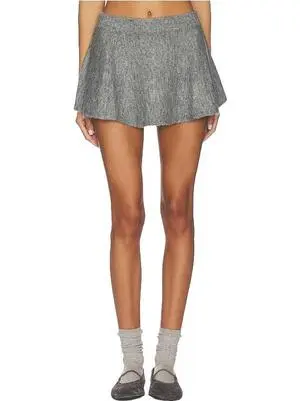 GUIZIO Viv Skirt - Medium Heather Grey