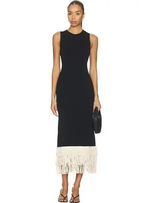SIMONMILLER Albers Knit Dress - Black & Macadamia
