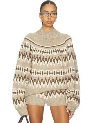 SEROYA Tirza Sweater - Driftwood Fairisle
