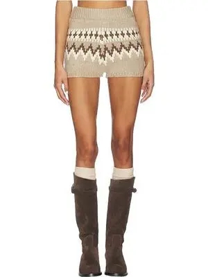 SEROYA Orly Shorts - Driftwood Fairisle