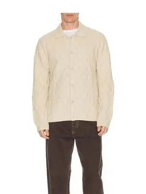 SAMSOE SAMSOE Sabrodie Long Sleeve Shirt In Cream - Oatmeal