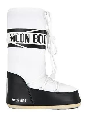 Moon Boot Icon Nylon Boots - Black & White