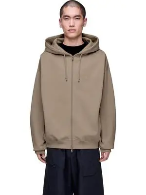 Adidas Y-3 Brushed Terry Zipper Hoodie - Light Brown