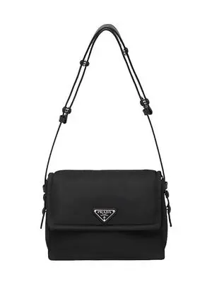 Prada Small Padded Re-nylon Shoulder Bag - Black