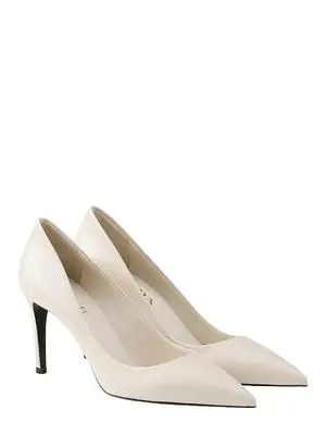 Prada Patent Saffiano Leather Pumps - Neutral