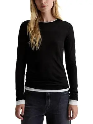 Ag Eleni Layered Top - Super Black