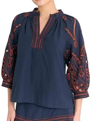 CARTOLINA Quincy Top - Midnight Blue