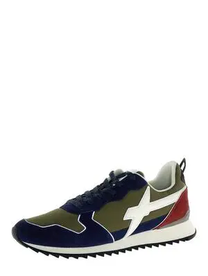 W6YZ Jet-M Lace-Up Sneakers Navy Beige