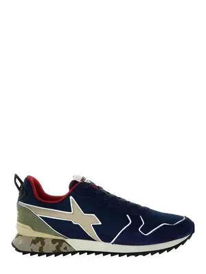 W6YZ Jet-M Lace-Up Sneakers Navy Miltare
