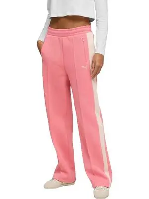 PUMA T7 Always On Straight Leg Track Pants - Wild Pink