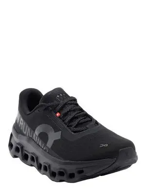 On Cloudmonster 1 Running Shoe Black/black