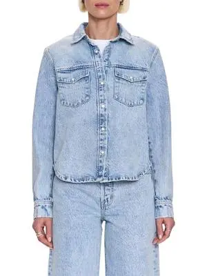 PISTOLA Thea Shrunken Denim Shacket - Modena Vintage