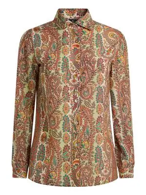 Etro Paisley Print Shirt - Neutrals