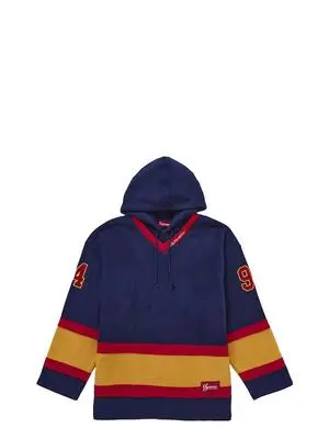 Supreme Polartec Hooded Hockey Jersey - Navy Blue
