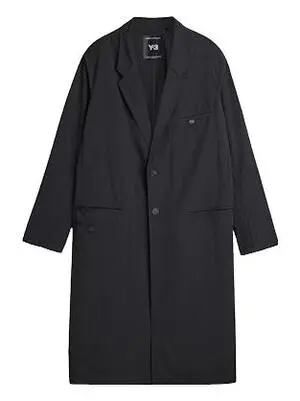 Adidas Y-3 Nylon Blazer Coat - Black