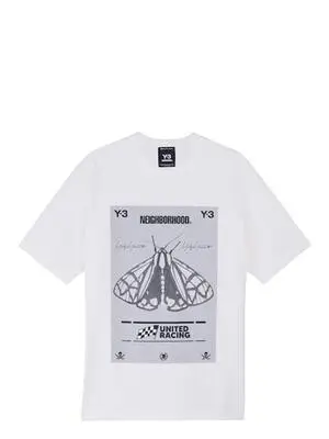 Adidas Y3 Nbhd Graphic Tee Shirt - Core White