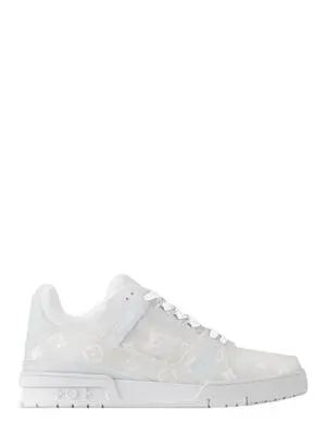 LOUIS VUITTON Trainer Monogram-printed Translucent Pvc Sneaker - White