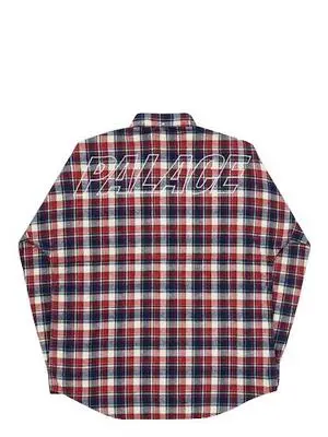 PALACE Lumber Yak Shirt - Red/navy Blue