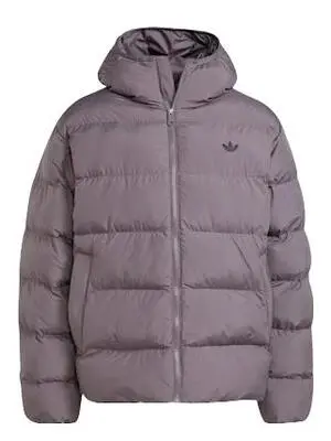 Adidas Hooded Puffer Jacket - Grey Strata