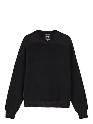 Adidas Y3 Ut Knit Crew Sweater - Black