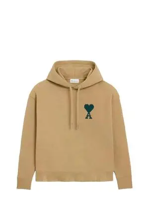 Ami De Coeur Embroidered Hoodie - Brown