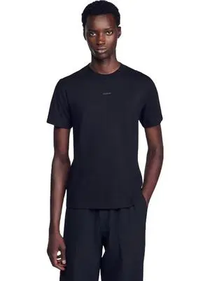 Sandro Cotton T-shirt - Black