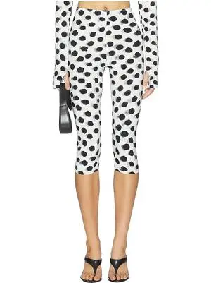 Norma Kamali Capri Legging - Paint Dot