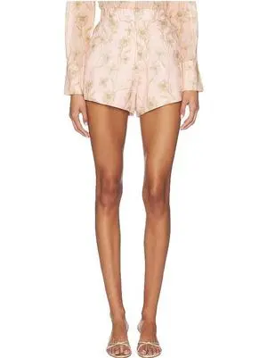 KARINA GRIMALDI Coral Print Shorts - Peach Floral