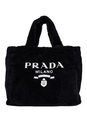 FWRD RENEW Prada Terry Tote - Black