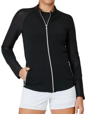 SOFIBELLA Staples Tennis Jacket - Black