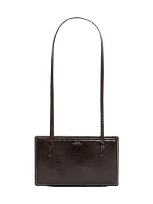 TOTEME TOTEME Cocktail Patent Leather Shoulder Bag Bark