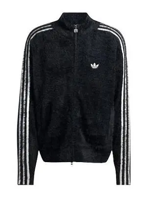 Adidas Faux Mohair Tracktop - Black Off White