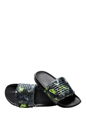 Nike Offcourt Adjust Slide - Black/iron Grey/volt Tint