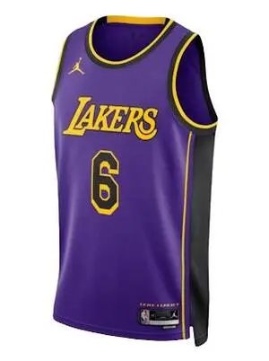 JORDAN Lebron James 2022 Lakers Drifit Jersey - Purple